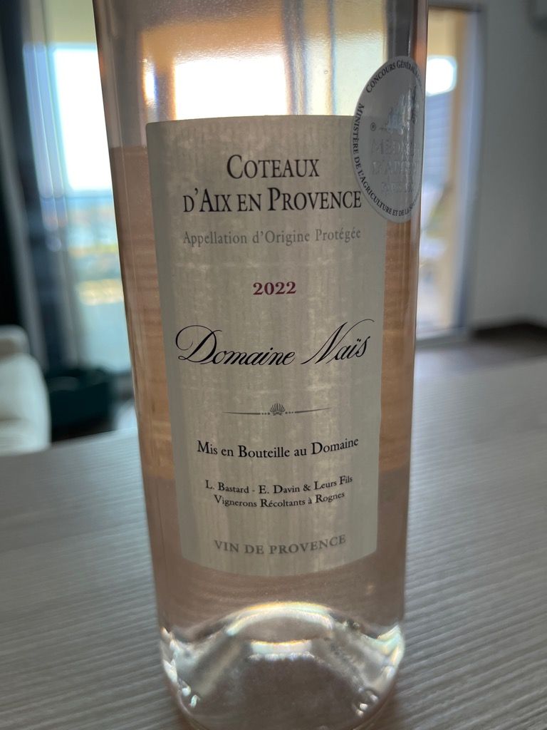 2021 Domaine Naïs Coteaux d'Aix-en-Provence symphonie de Naïs, France ...