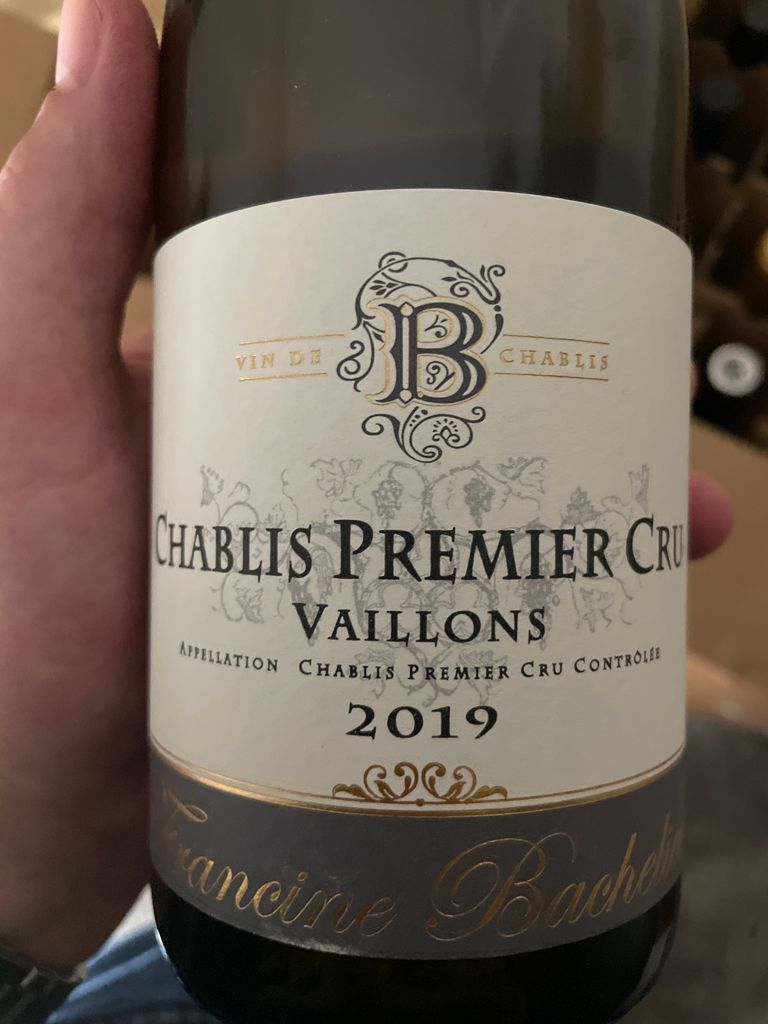 2020 Francine Bachelier Chablis 1er Cru Vaillons, France, Burgundy ...