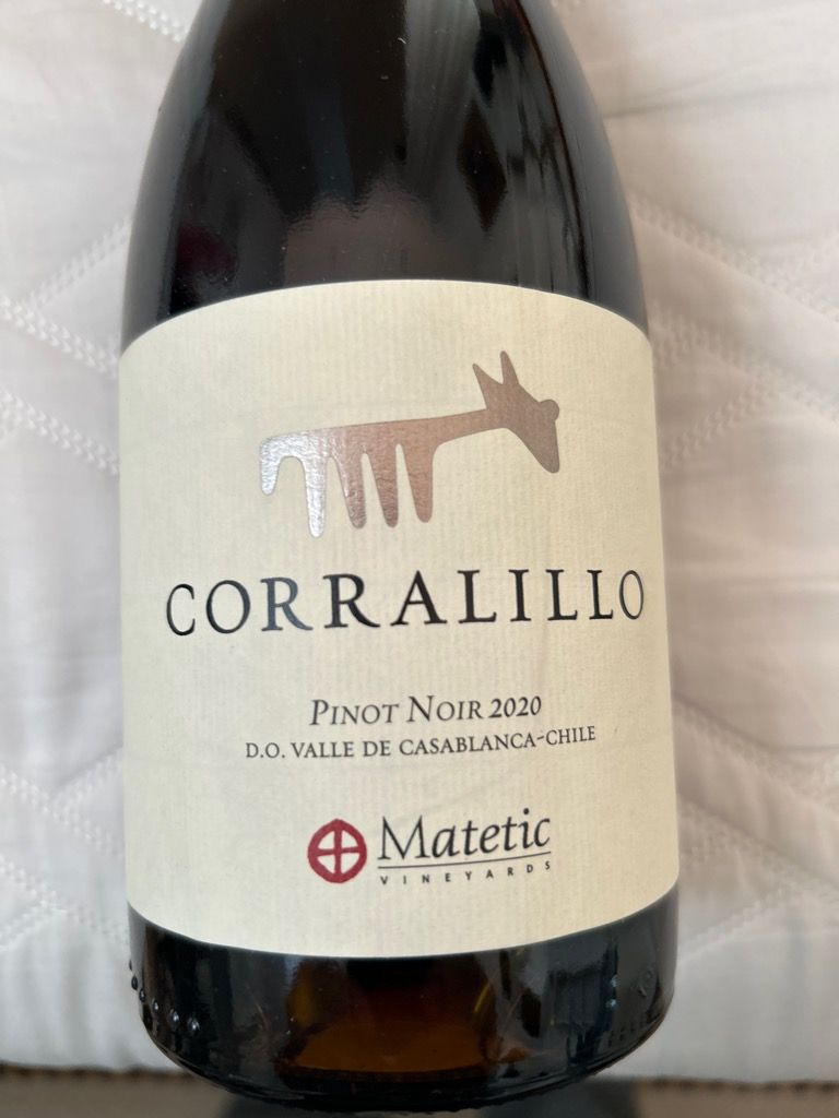 2024 Matetic Vineyards Pinot Noir Corralillo, Chile, Casablanca Valley ...