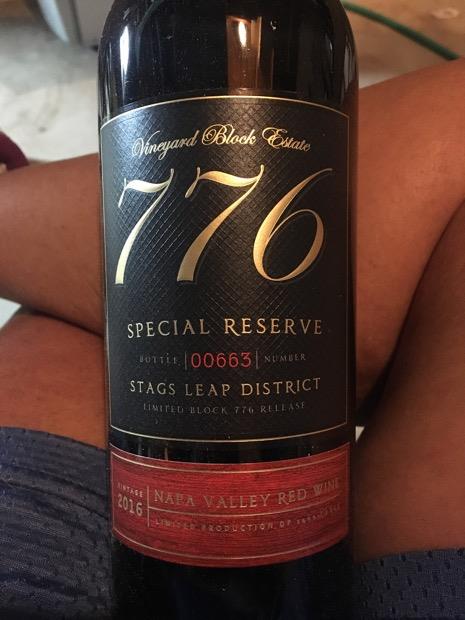 2016 Vineyard Block Estate Cabernet Sauvignon Block 776 Special Reserve ...