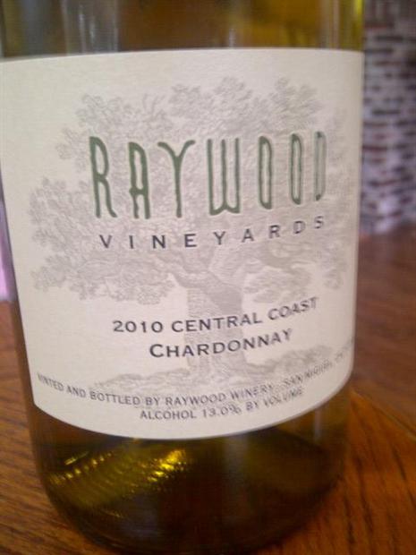 2012 Raywood Vineyards Chardonnay, USA, California, Central Coast ...