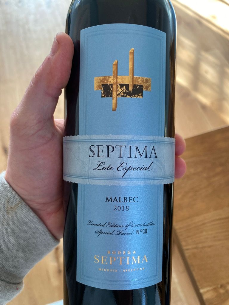 2018 Bodega Septima Malbec Lote Especial, Argentina, Mendoza ...