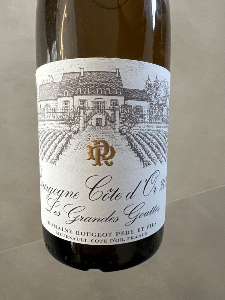 2020 Domaine Rougeot Bourgogne Blanc Les Grandes Gouttes, France ...