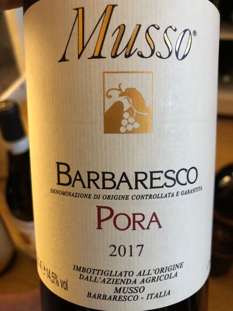 2017 Musso Barbaresco Pora, Italy, Piedmont, Langhe, Barbaresco ...