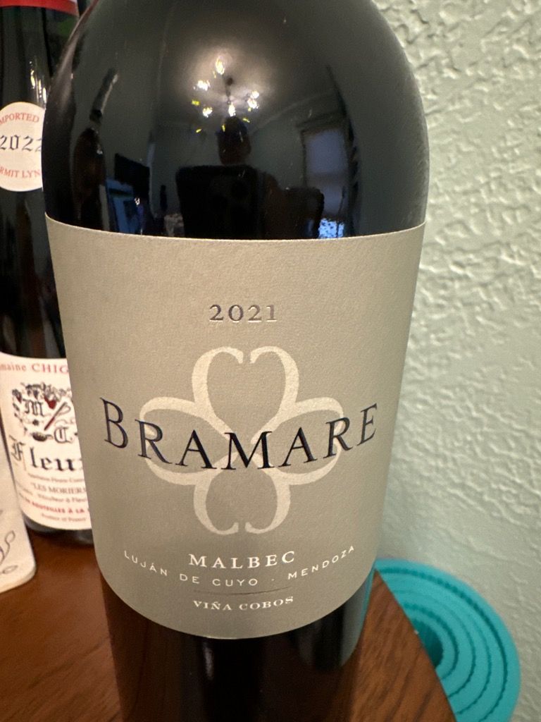 2022 Viña Cobos Malbec Bramare Lujan de Cuyo, Argentina, Mendoza, Lujan ...