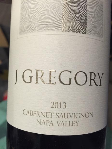 2013 J Gregory Cabernet Sauvignon, USA, California, Napa Valley ...