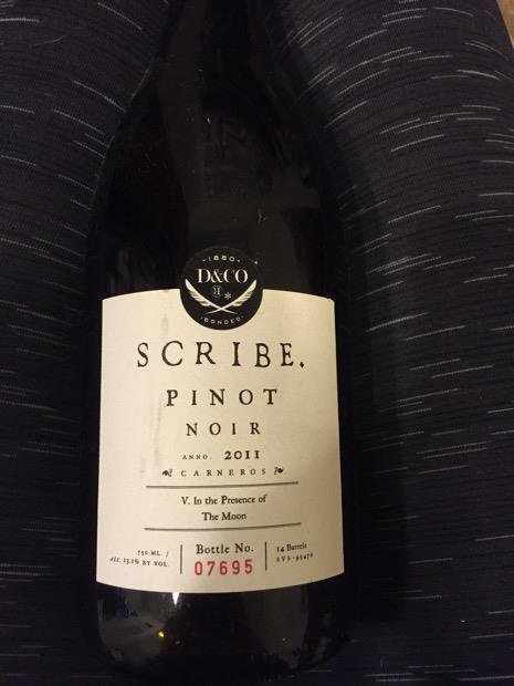 2011 Scribe Pinot Noir Carneros, USA, California, Napa / Sonoma ...