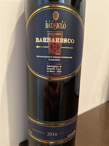 2016 Beni di Batasiolo Barbaresco, Italy, Piedmont, Langhe, Barbaresco ...