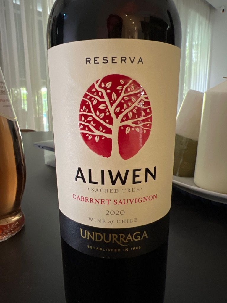 2020 Undurraga Cabernet Sauvignon Aliwen Reserva, Chile, Central Valley - CellarTracker
