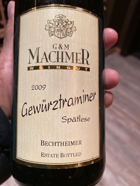 2015 G&M Machmer Bechtheimer Gewürztraminer Spätlese, Germany ...