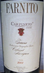 NV Carpineto Cabernet Sauvignon Farnito Toscana IGT, Italy, Tuscany ...