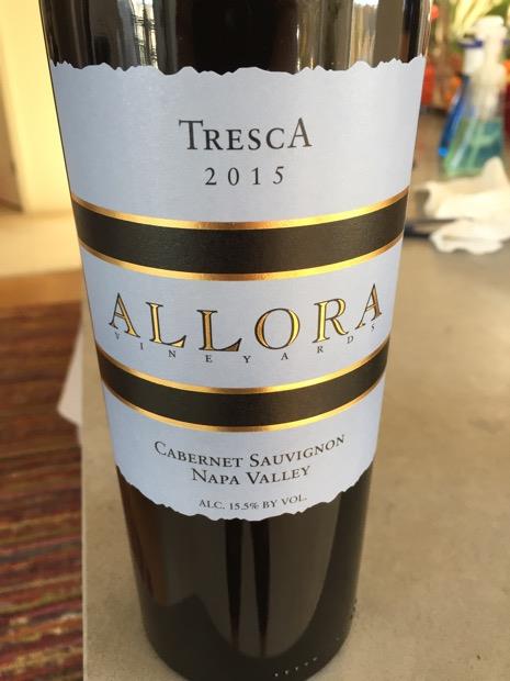2015 Allora Vineyards Cabernet Sauvignon Tresca, USA, California, Napa ...