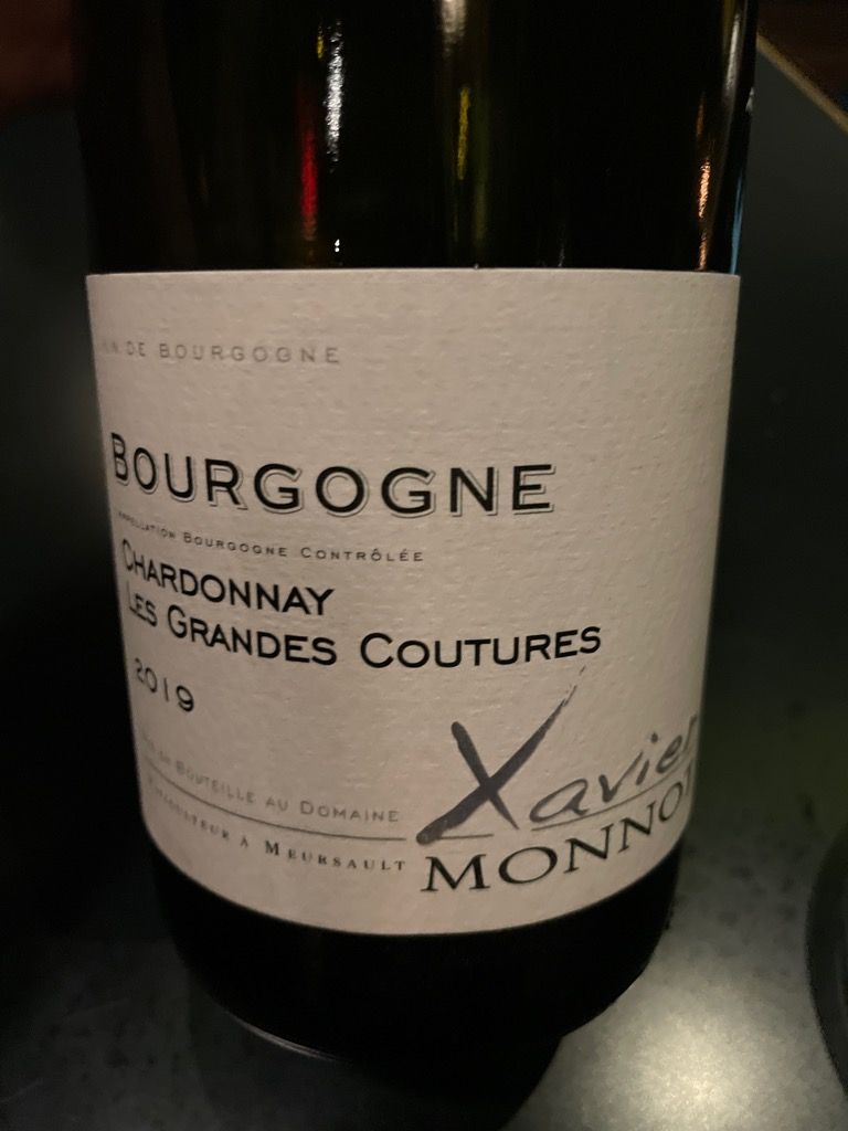 2021 Xavier Monnot Bourgogne Blanc Les Grandes Coutures, France ...
