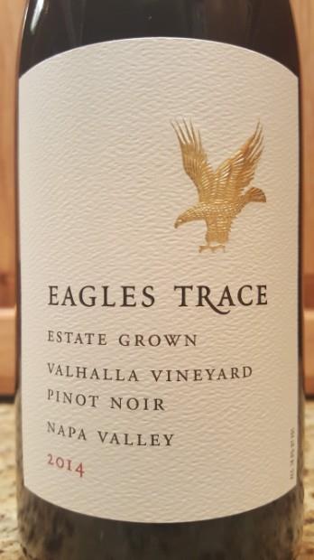 2014 Eagles Trace Pinot Noir Valhalla Vineyard, USA, California, Napa ...