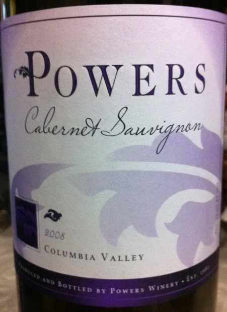 2008 Powers Cabernet Sauvignon, USA, Washington, Columbia Valley ...