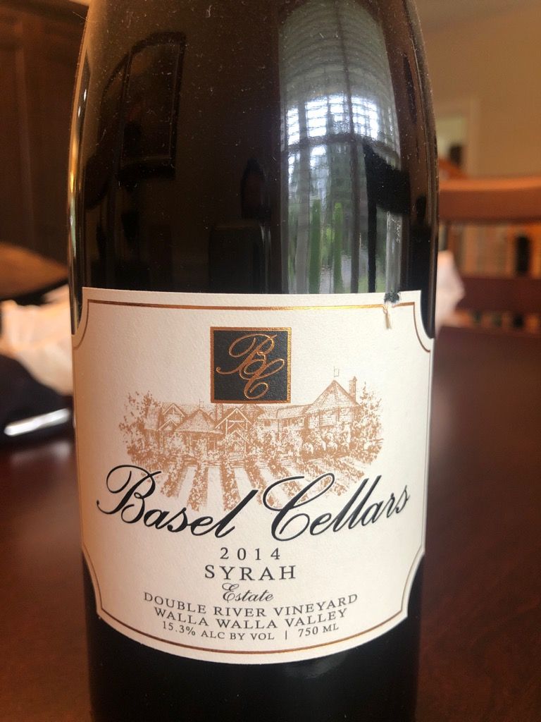 2014 Basel Cellars Syrah Double River Estate, USA, Washington, Columbia ...