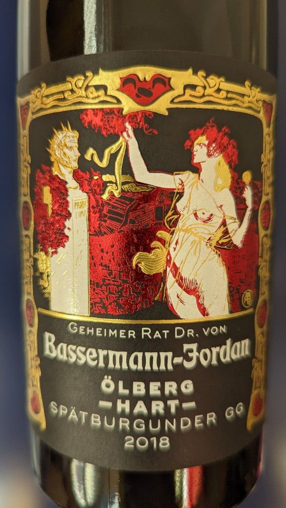 2018 Dr. von Bassermann-Jordan Königsbacher Ölberg Spätburgunder Hart ...