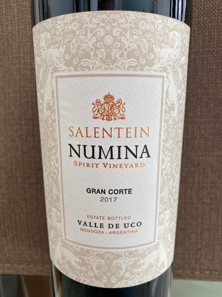2017 Bodegas Salentein Numina Gran Corte Spirit Vineyard, Argentina ...