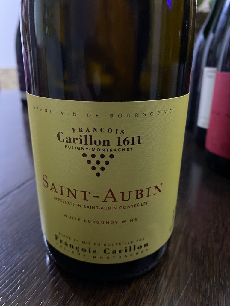 2016 Francois Carillon Saint-Aubin Blanc, France, Burgundy, Côte de ...