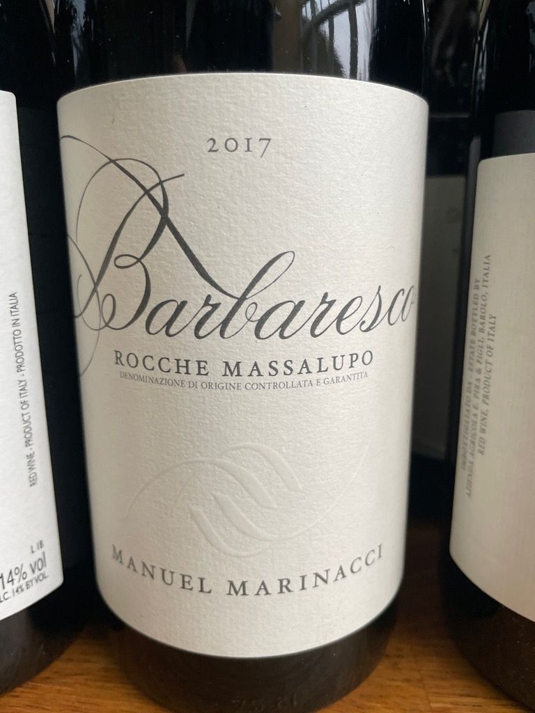 2017 Manuel Marinacci Barbaresco Rocche Massalupo, Italy, Piedmont ...