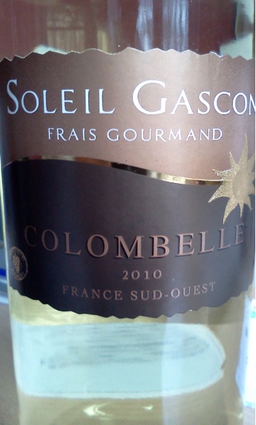 2010 Colombelle Côtes de Gascogne Soleil Gascon, France, Southwest ...