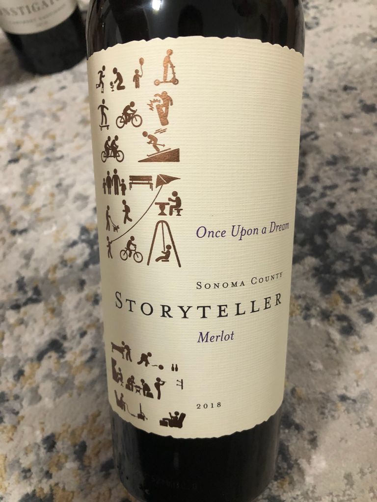 2018 Storyteller Merlot Once Upon a Dream, USA, California, Sonoma ...