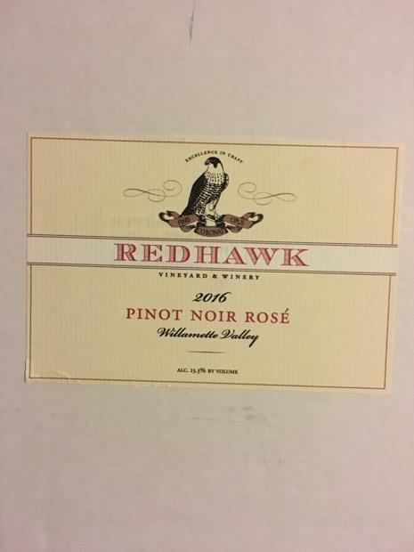 2015 Redhawk Vineyard Pinot Noir Rosé, USA, Oregon, Willamette Valley ...
