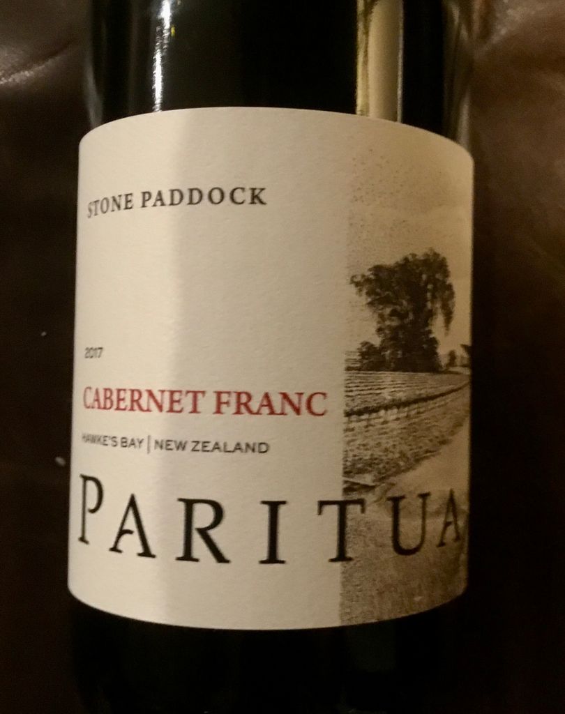 2020 Paritua Vineyards Cabernet Franc Stone Paddock, New Zealand, North ...