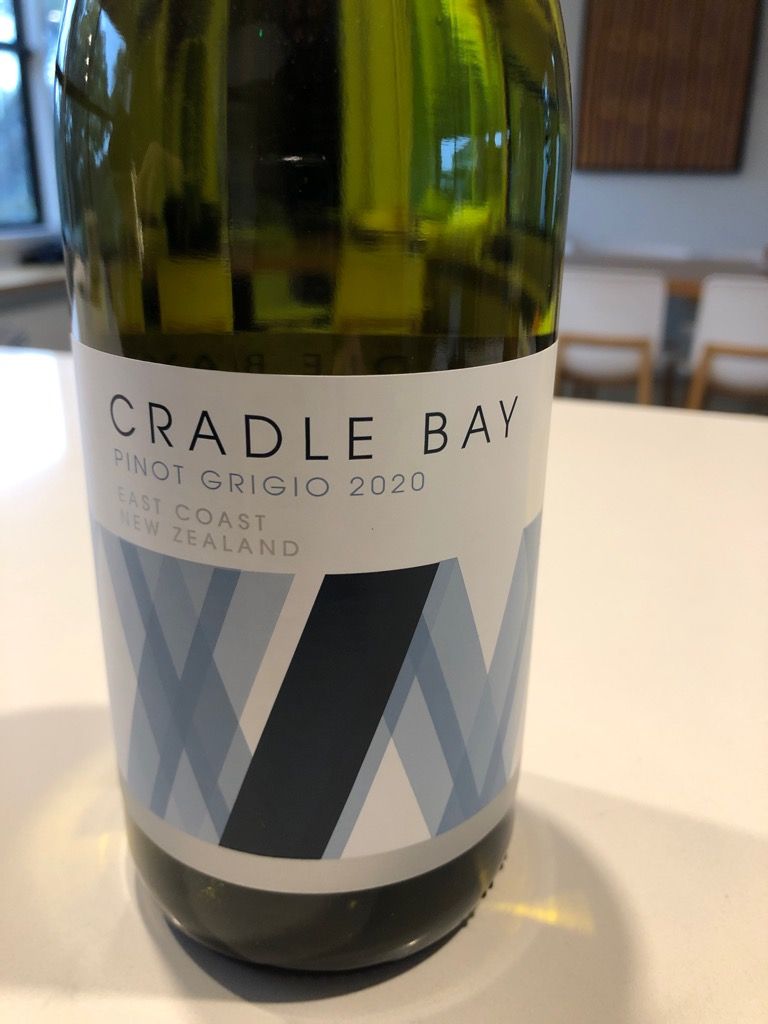 2019 Cradle Bay Pinot Grigio, New Zealand, South Island, Marlborough ...
