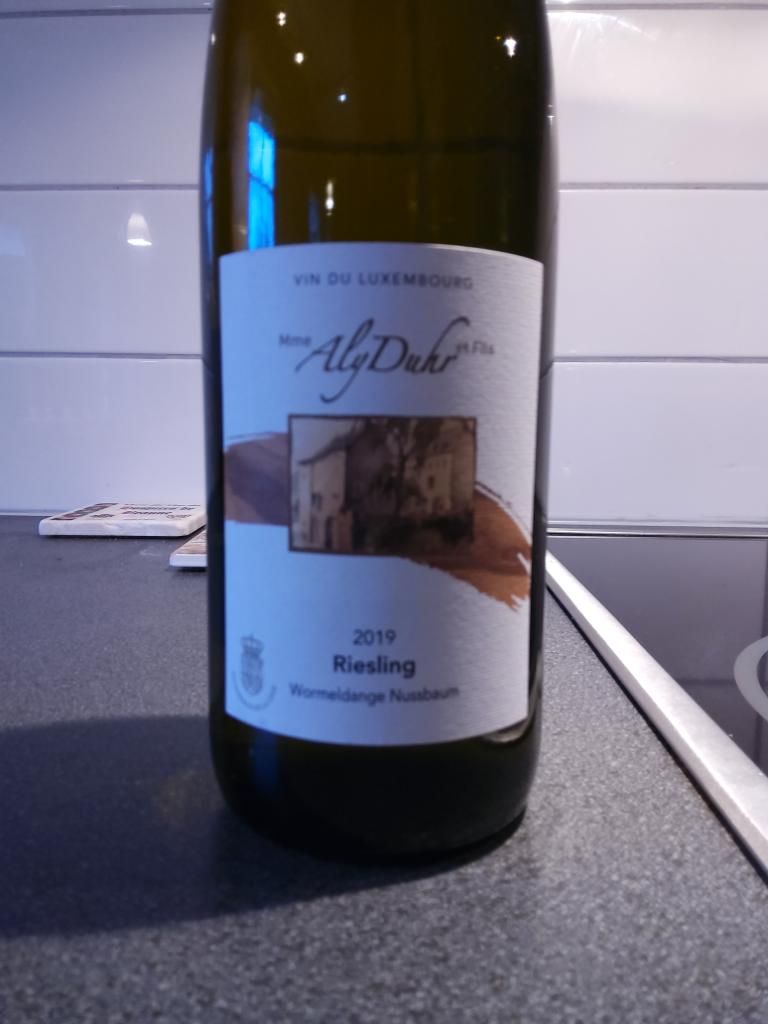 2019 Mme Aly Duhr & Fils Riesling Wormeldange Nussbaum, Luxembourg ...
