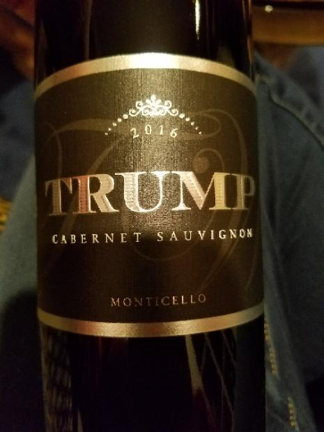 2016 Trump Winery Cabernet Sauvignon, USA, Virginia, Central Virginia ...