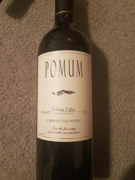 2013 Pomum Cellars Cabernet Sauvignon, USA, Washington, Columbia Valley ...