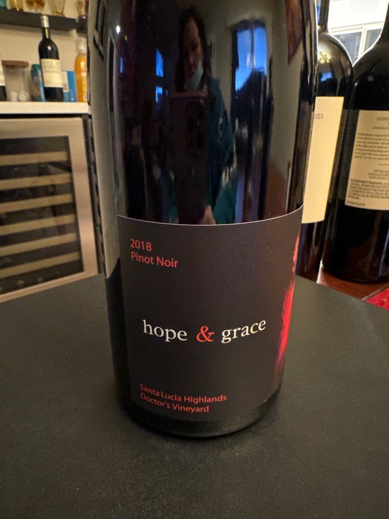 2018 Hope & Grace Pinot Noir, USA, California, Central Coast, Santa ...