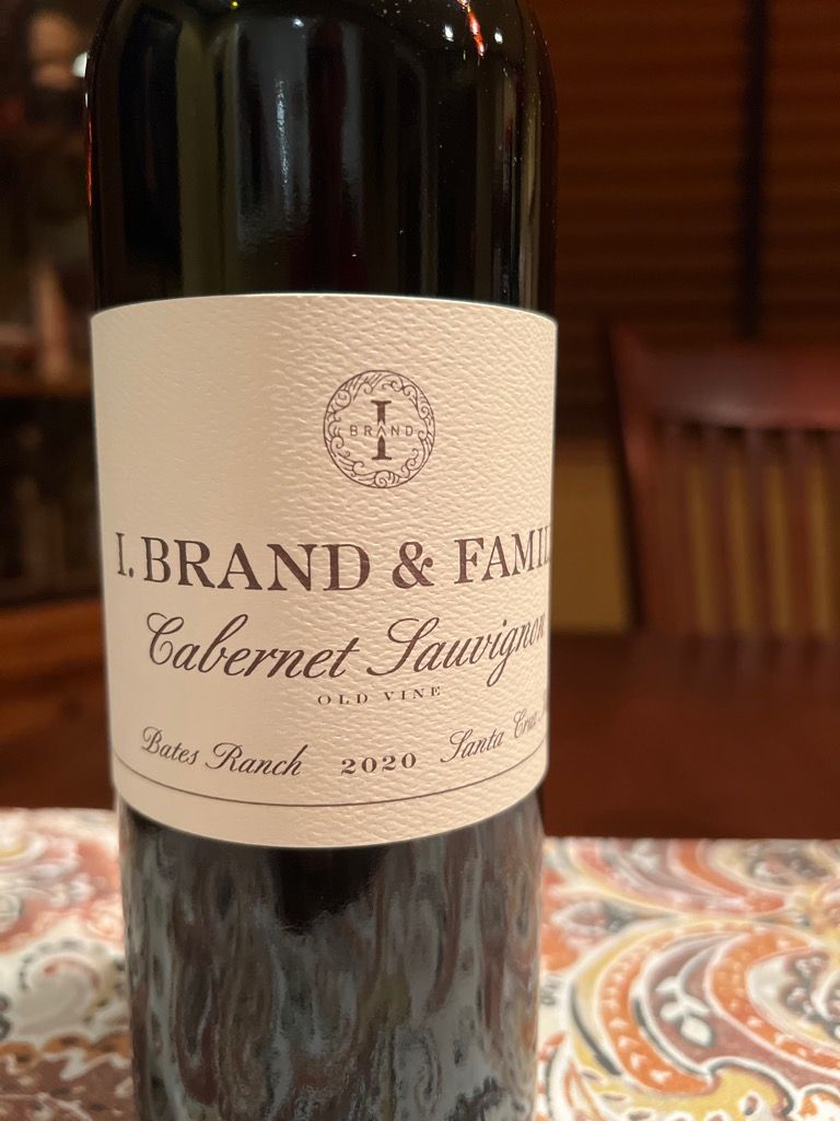 2020 I. Brand & Family Cabernet Sauvignon Bates Ranch, USA, California ...