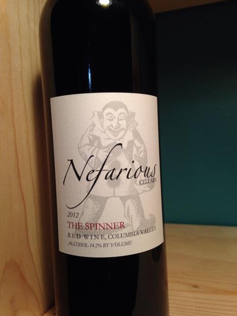 2012 Nefarious Cellars The Spinner, USA, Washington, Columbia Valley ...