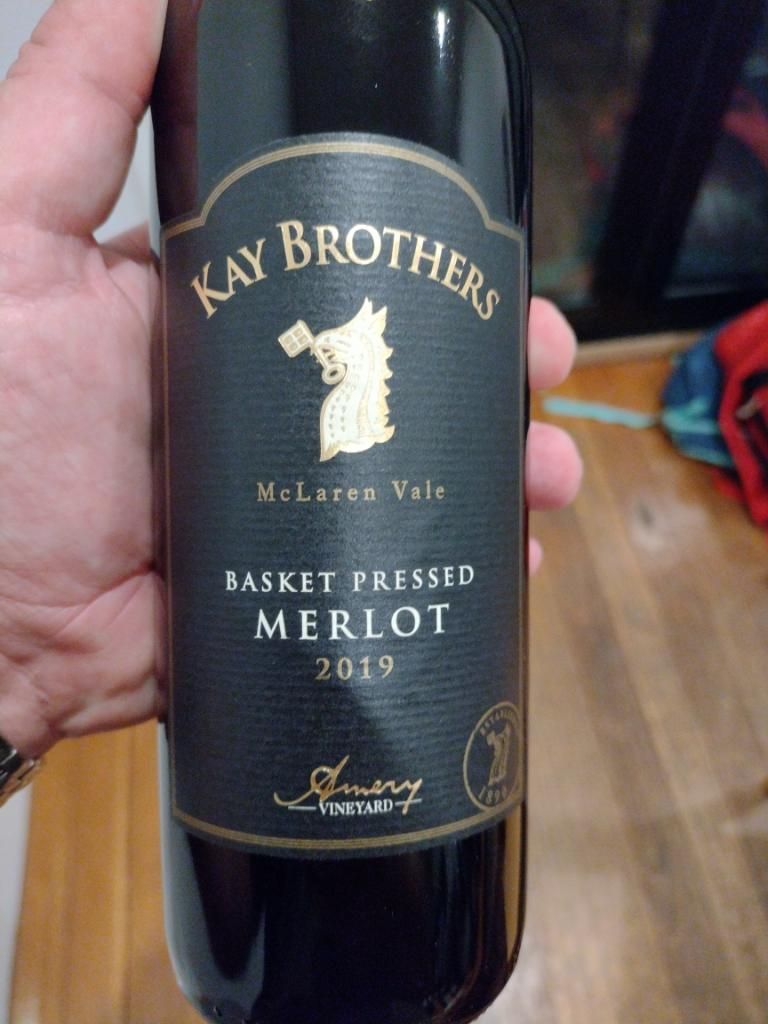 2019 Kay Brothers Merlot Basket Pressed Amery Vineyards, Australia ...