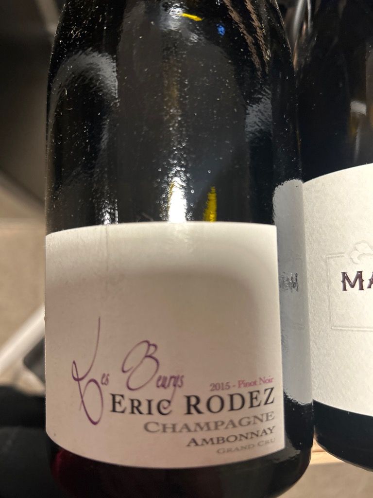 2015 Eric Rodez Champagne Grand Cru Les Beurys Brut, France, Champagne ...