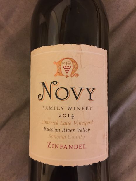 2014 Novy Family Wines Zinfandel Limerick Lane Vineyard, USA ...