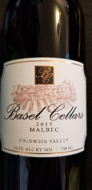 2015 Basel Cellars Malbec, USA, Washington, Columbia Valley - CellarTracker
