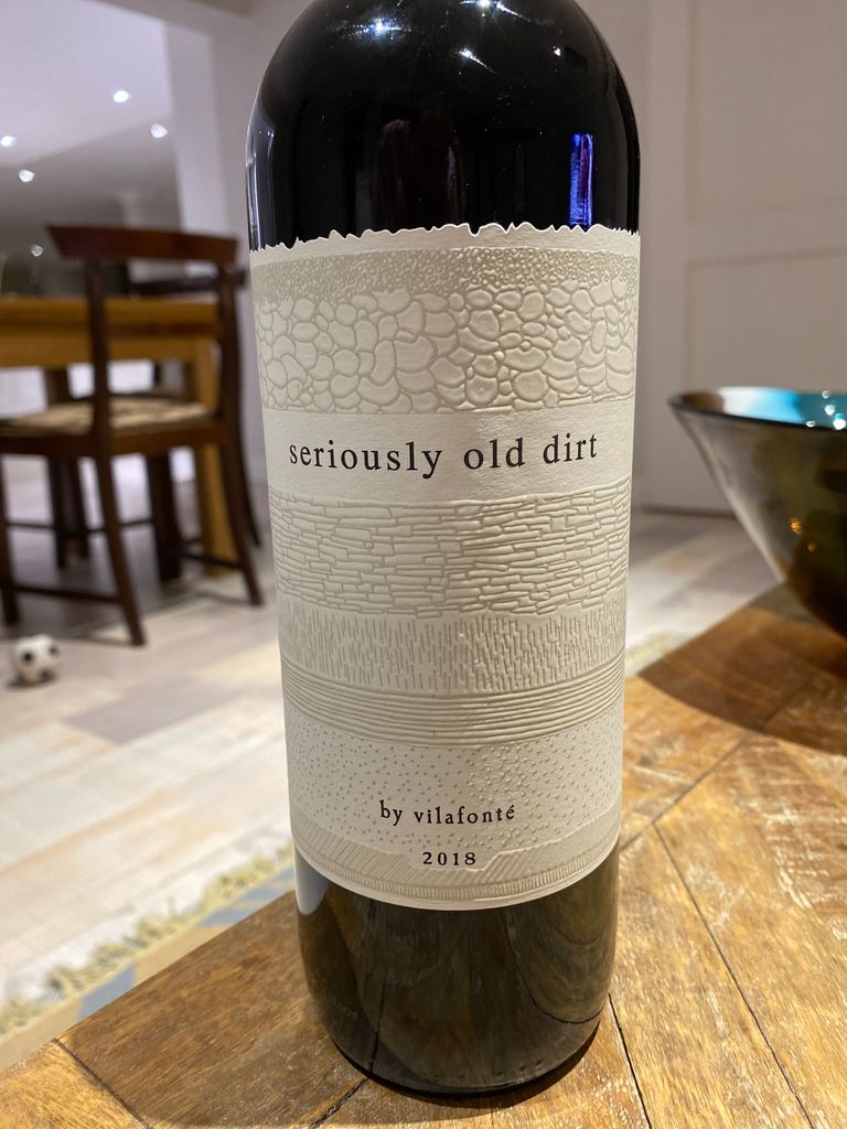 2018 Vilafonté Seriously Old Dirt, South Africa, Coastal Region, Paarl ...