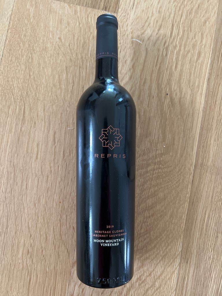 2019 Repris Cabernet Sauvignon Heritage Clones Moon Mountain Vineyard ...