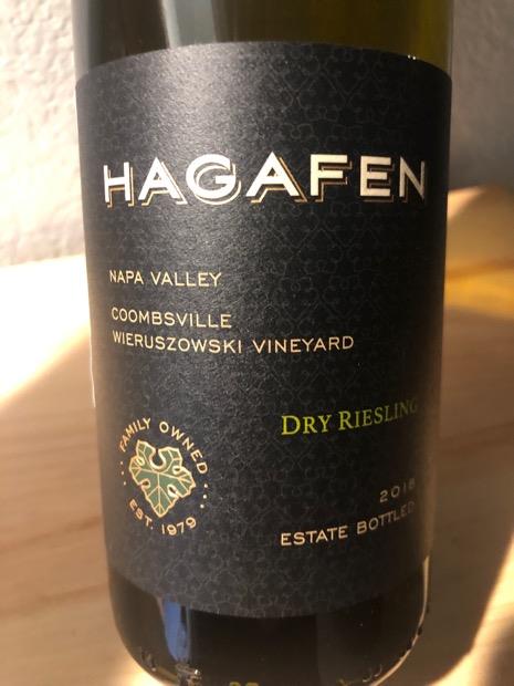 2018 Hagafen Dry Riesling Wieruszowski, USA, California, Napa Valley ...