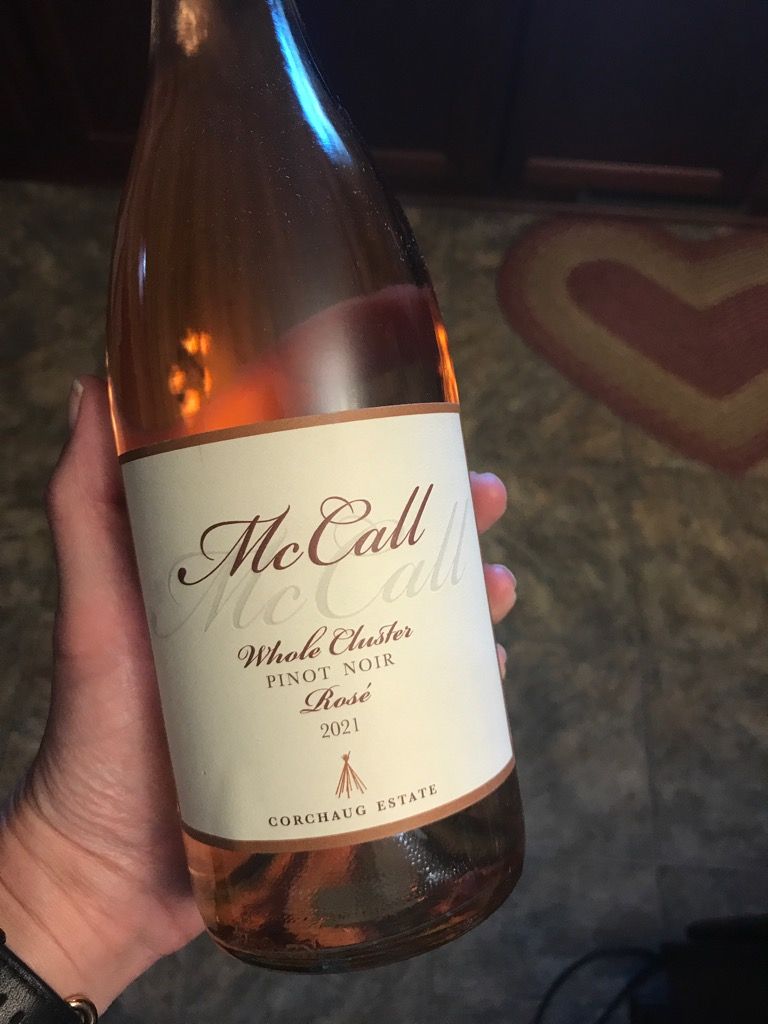 2021 McCall Wines Pinot Noir Rosé Whole Cluster Corchaug Estate, USA ...