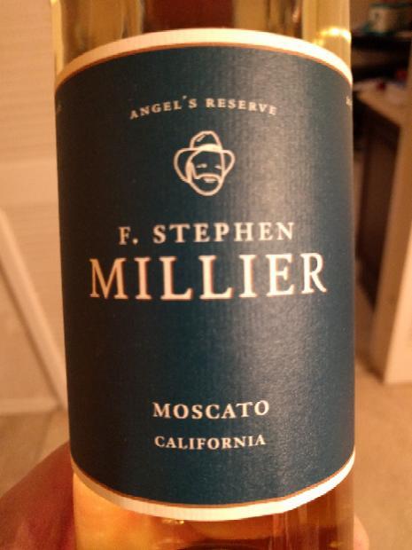 2016 F. Stephen Millier Moscato Angel's Reserve, USA, California ...
