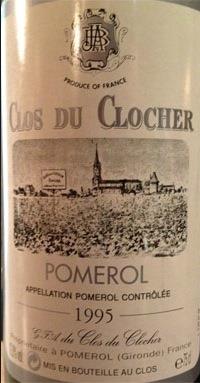 1995 Clos du Clocher, France, Bordeaux, Libournais, Pomerol - CellarTracker