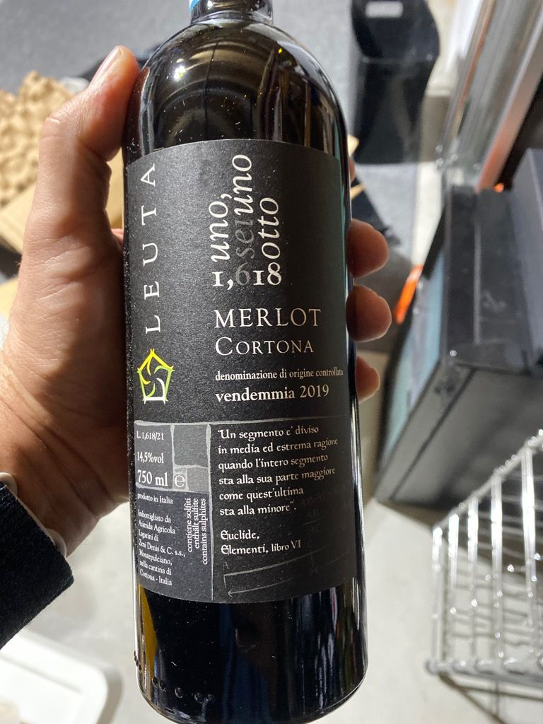 2019 Leuta Merlot Cortona 1,618, Italy, Tuscany, Cortona - CellarTracker