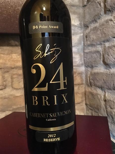 2016 24 Brix Cabernet Sauvignon Reserve, USA, California, Sierra ...