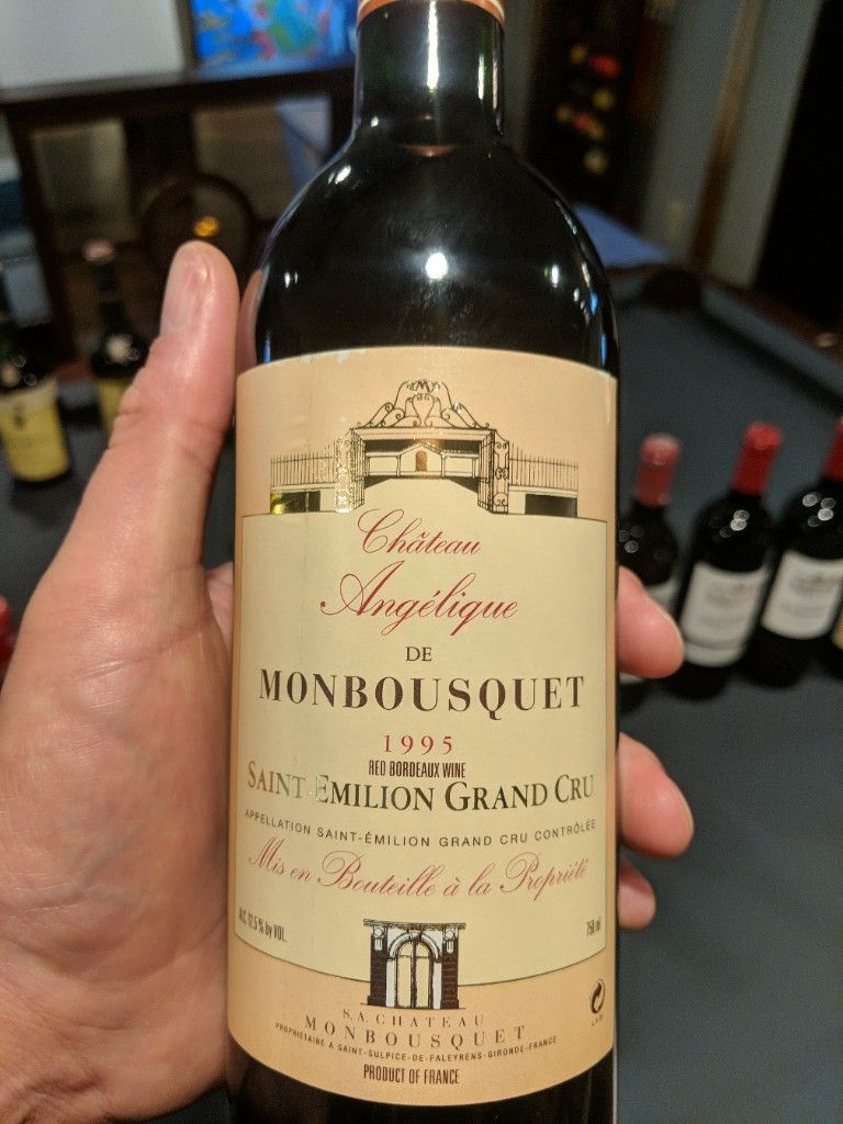 1995 Château Angelique de Monbousquet, France, Bordeaux, Libournais, St. Émilion Grand Cru ...