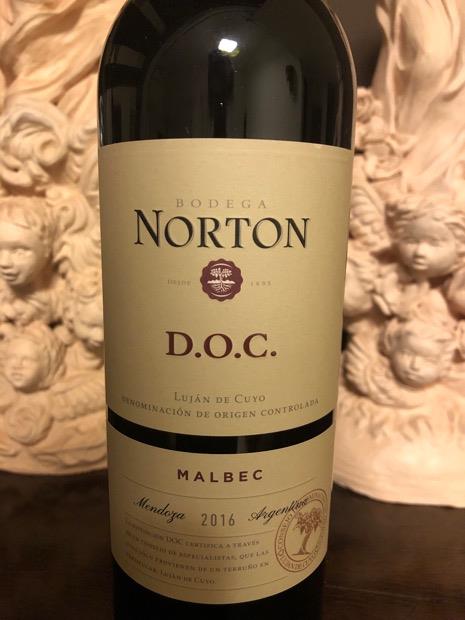 2016 Bodega Norton Malbec D.O.C., Argentina, Mendoza, Lujan de Cuyo - CellarTracker