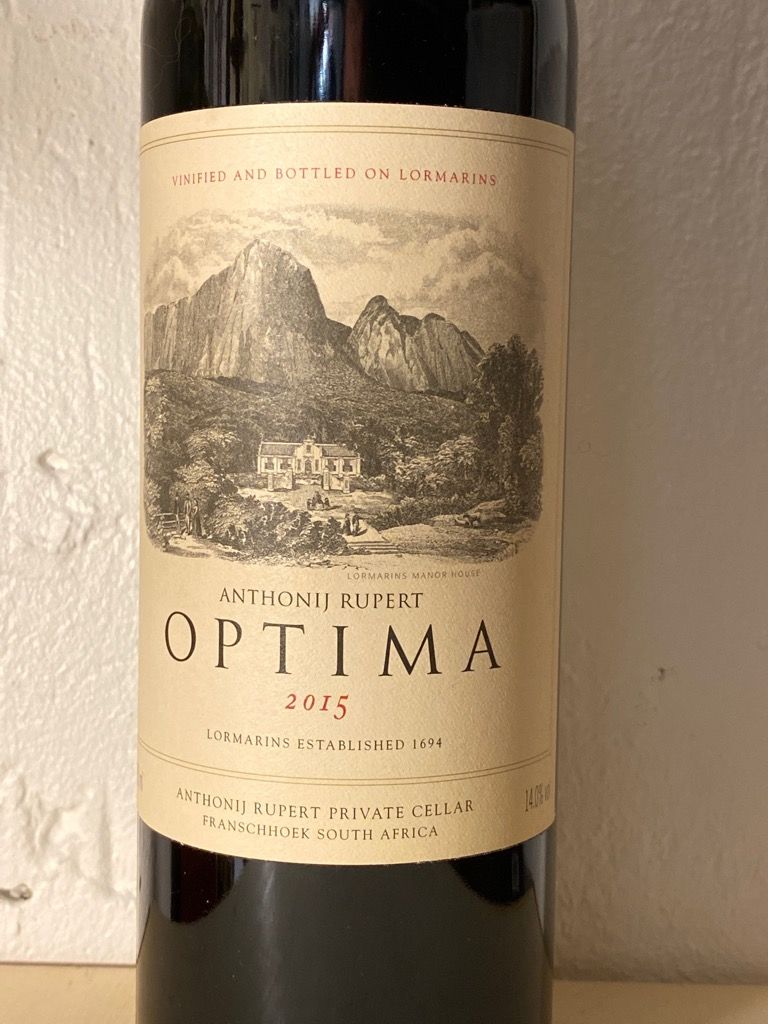 2015 Anthonij Rupert Optima, South Africa, Coastal Region, Franschhoek ...